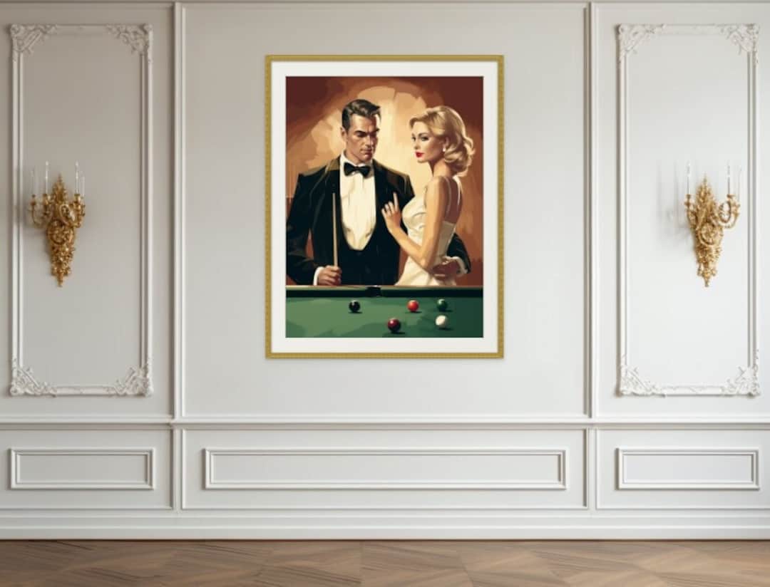 Vintage Pool Poster II | 1950's - Etsy