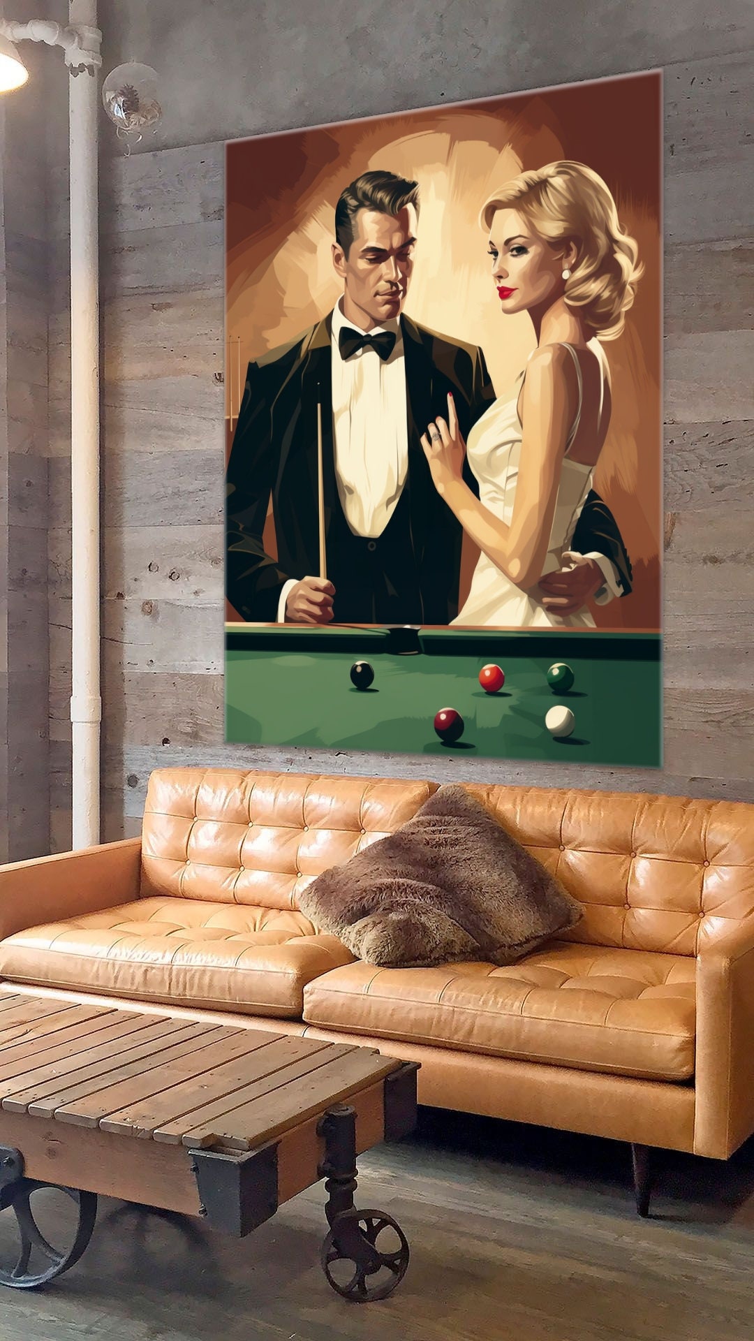 Vintage Pool Poster II | 1950's - Etsy