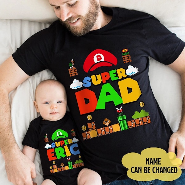 Super Mario Father’s Day Shirts - Etsy