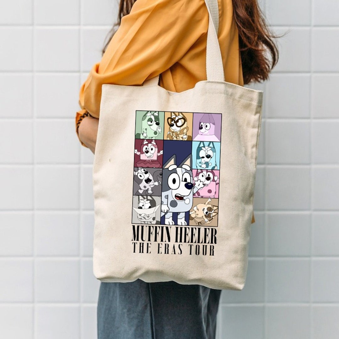 Bluey Muffin Taylor Swift Eras Tour Tote Bag Bluey Birthday Bag Funny ...