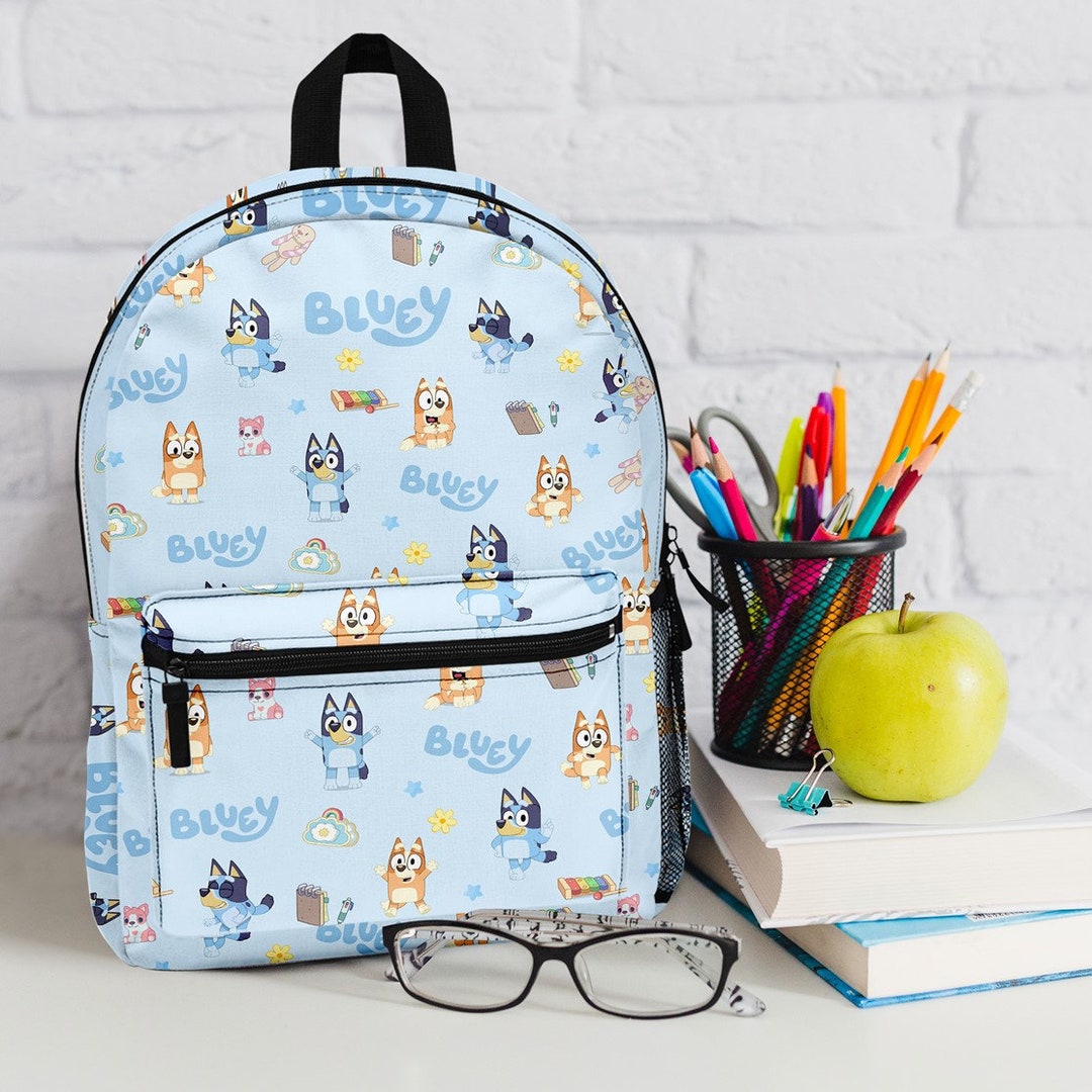 Personalized Bluey Backpack Bluey Mom Backpack Bluey Heeler Bag Bluey ...