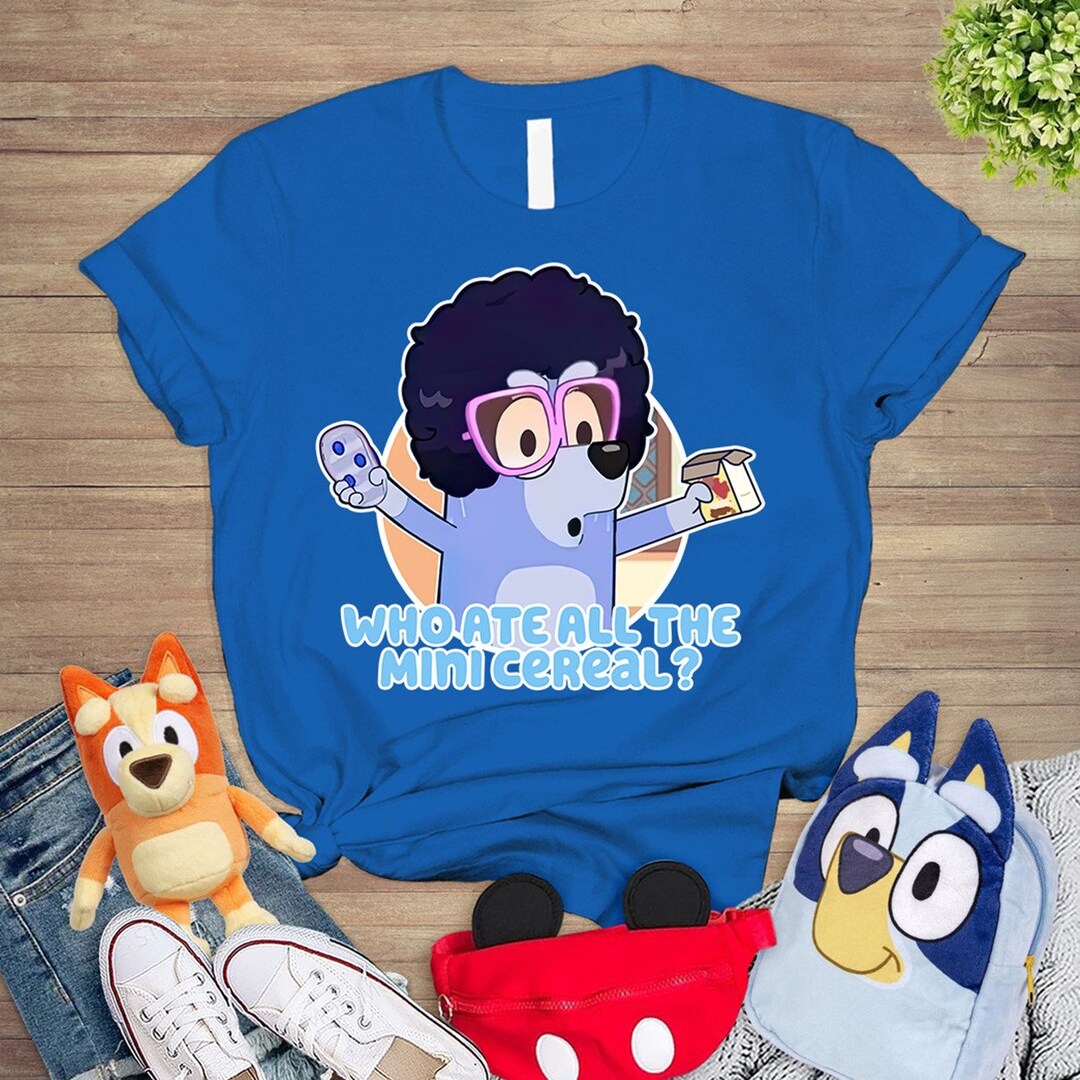 Bluey 80s Mini Cereal Shirt Bluey Grannies Shirt Bluey Toddler Bluey ...
