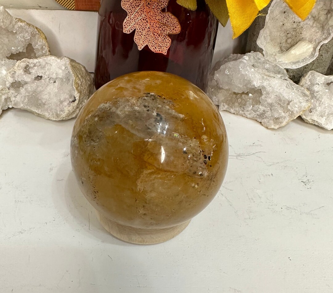 Golden Healer Sphere 65mm Sphere Natural Crystals Quartz - Etsy