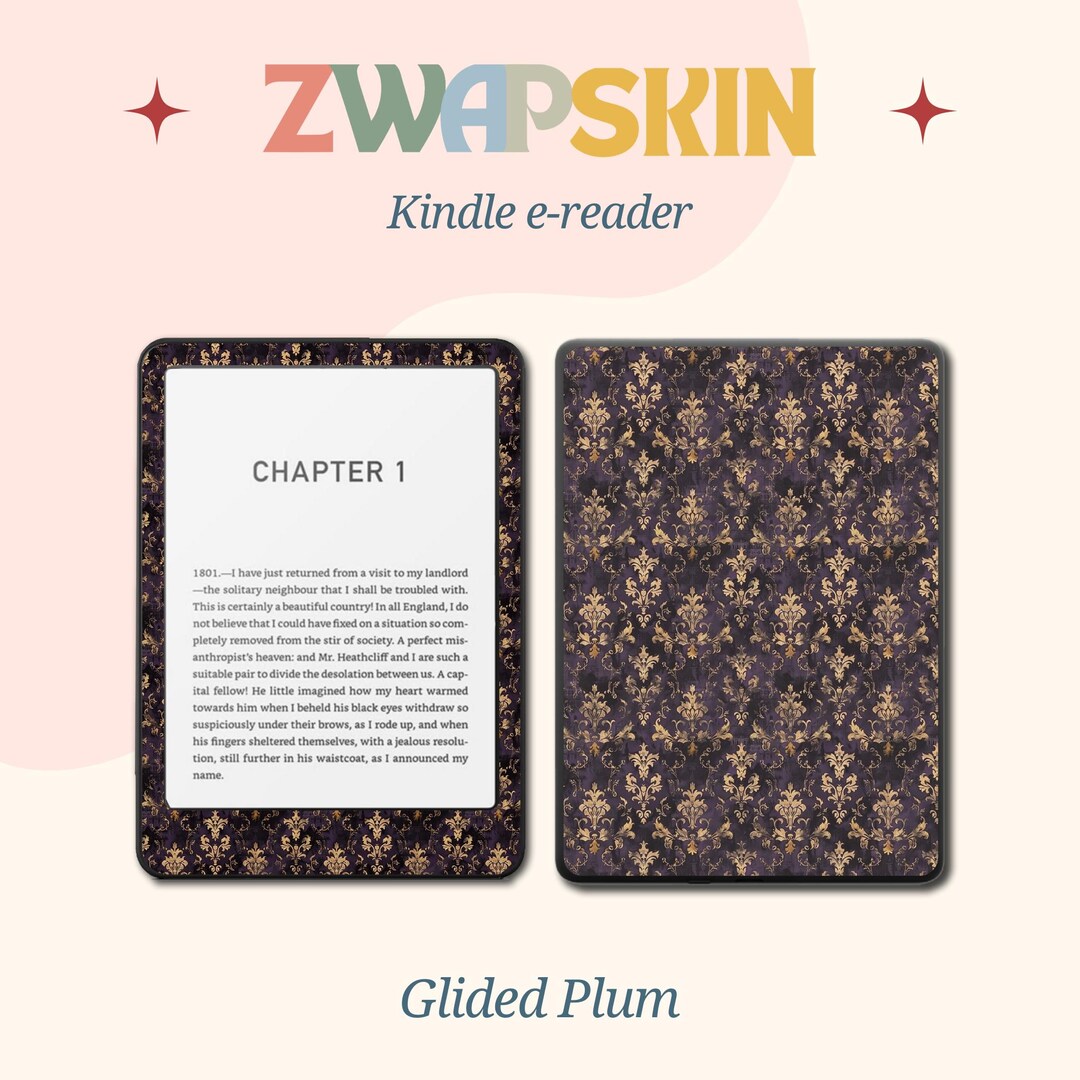 Kindle Skin – Gilded Plum Vinyl Sticker | Kindle Paperwhite, Colorsoft ...