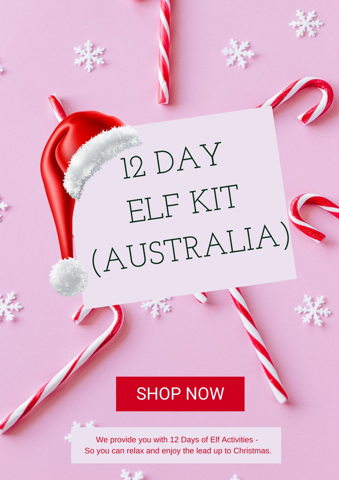 12 Day Elf Kit Australia - Etsy Australia