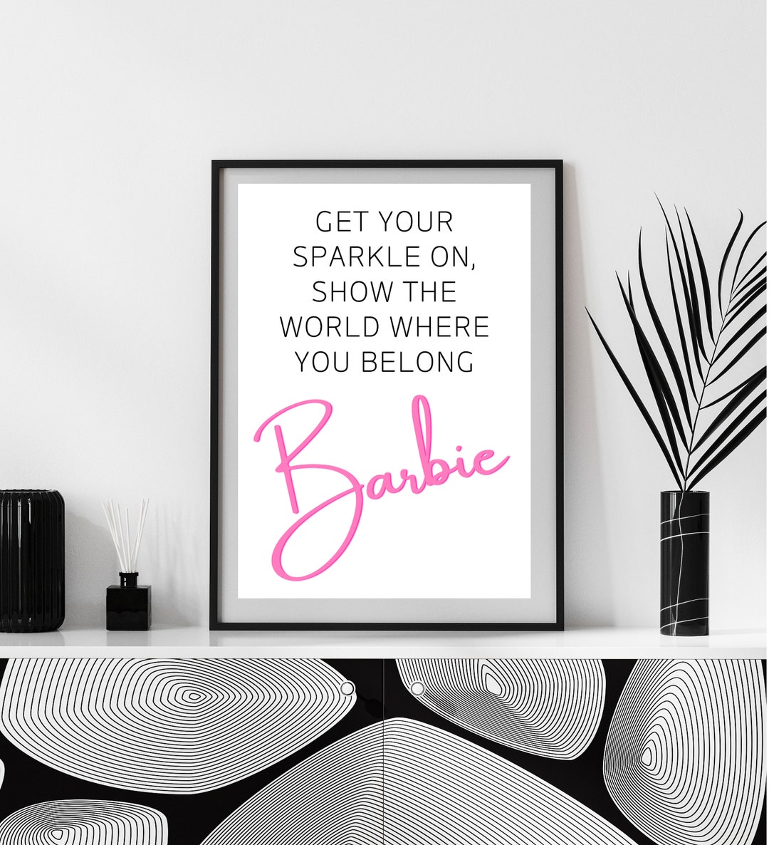 Barbie Poster Barbie Print Barbie Wall Art Barbie Bedroom - Etsy España