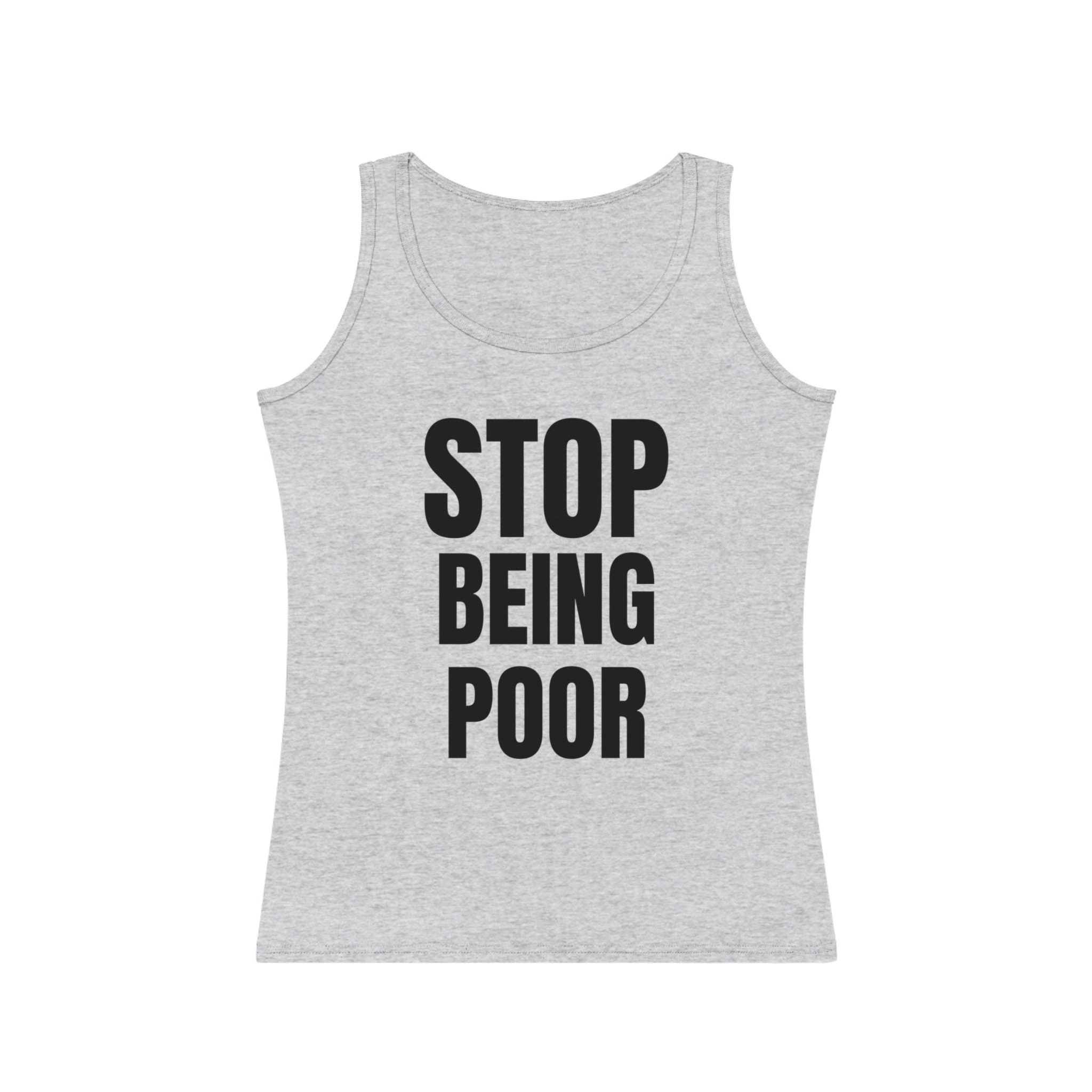 STOP BEING POOR Paris Hilton Inspired Tank Top - Etsy