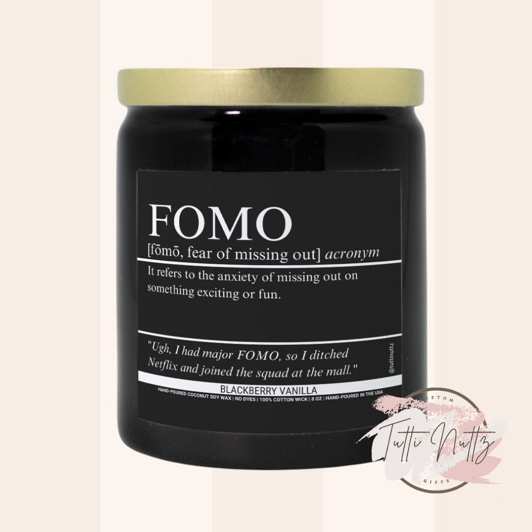 Hand-poured Coconut Soy Wax Gen Z Decoder Candle FOMO BLACK LABEL Vegan ...