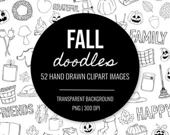 School Doodles Clipart - BACK TO SCHOOL Clipart, Hand Drawn Transparent ...