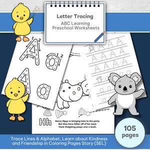 Letter Tracing and Alphabet Handwriting Practice Worksheets: Numbers ...