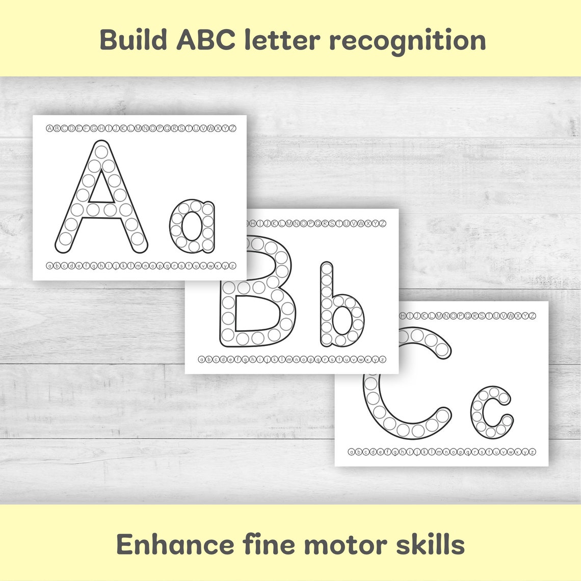 Alphabet (upper & Lowercase) Do a Dot Marker Worksheets - Etsy