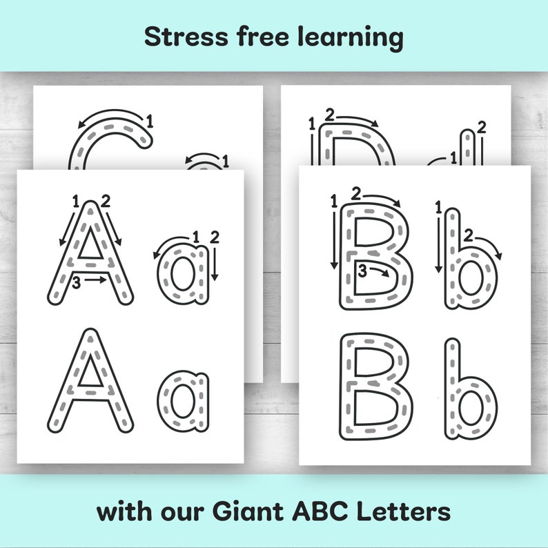 Large Alphabet Letter Tracing: Preschool Tracing and Fine Motor Skills ...