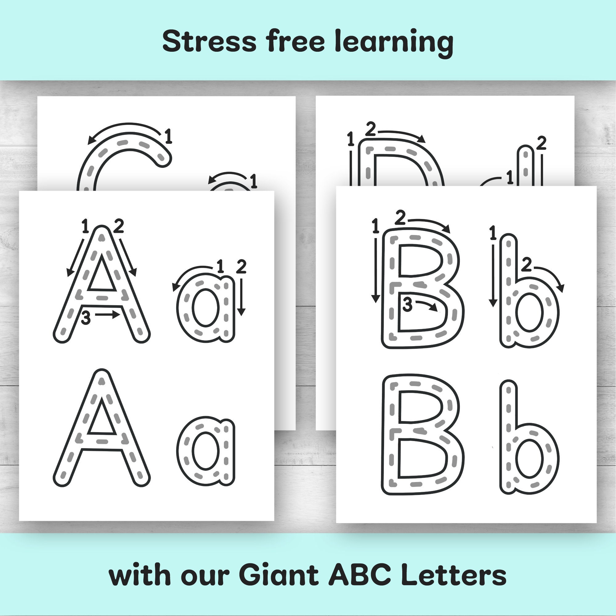 Large Alphabet Letter Tracing: Preschool Tracing and Fine Motor Skills ...