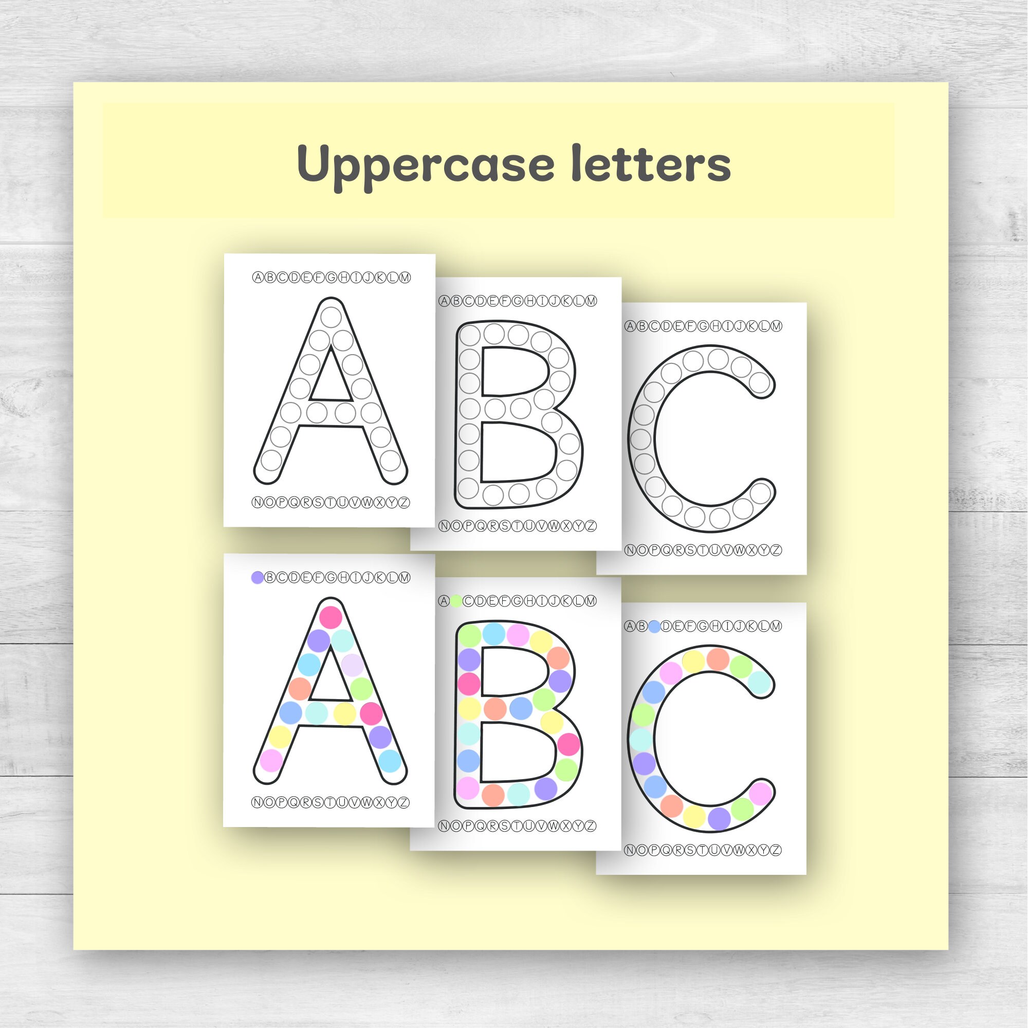 Ultimate ABC Dot Marker Activity Pack: Alphabet Worksheets - Etsy