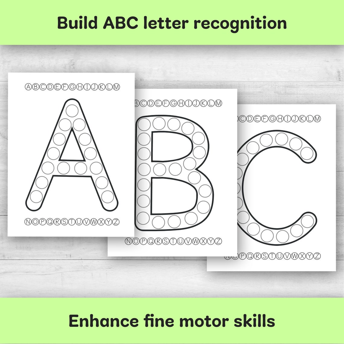 Alphabet Do a Dot Marker Worksheets: ABC Learning Activities for ...