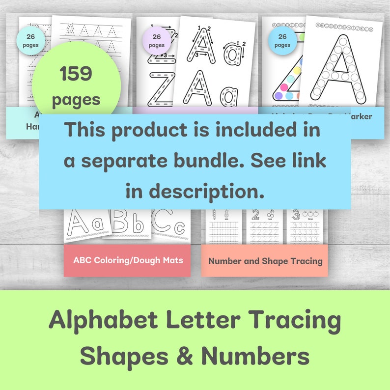 ABC Coloring Mats and Alphabet Dough Mats: Toddler Activity Worksheets ...