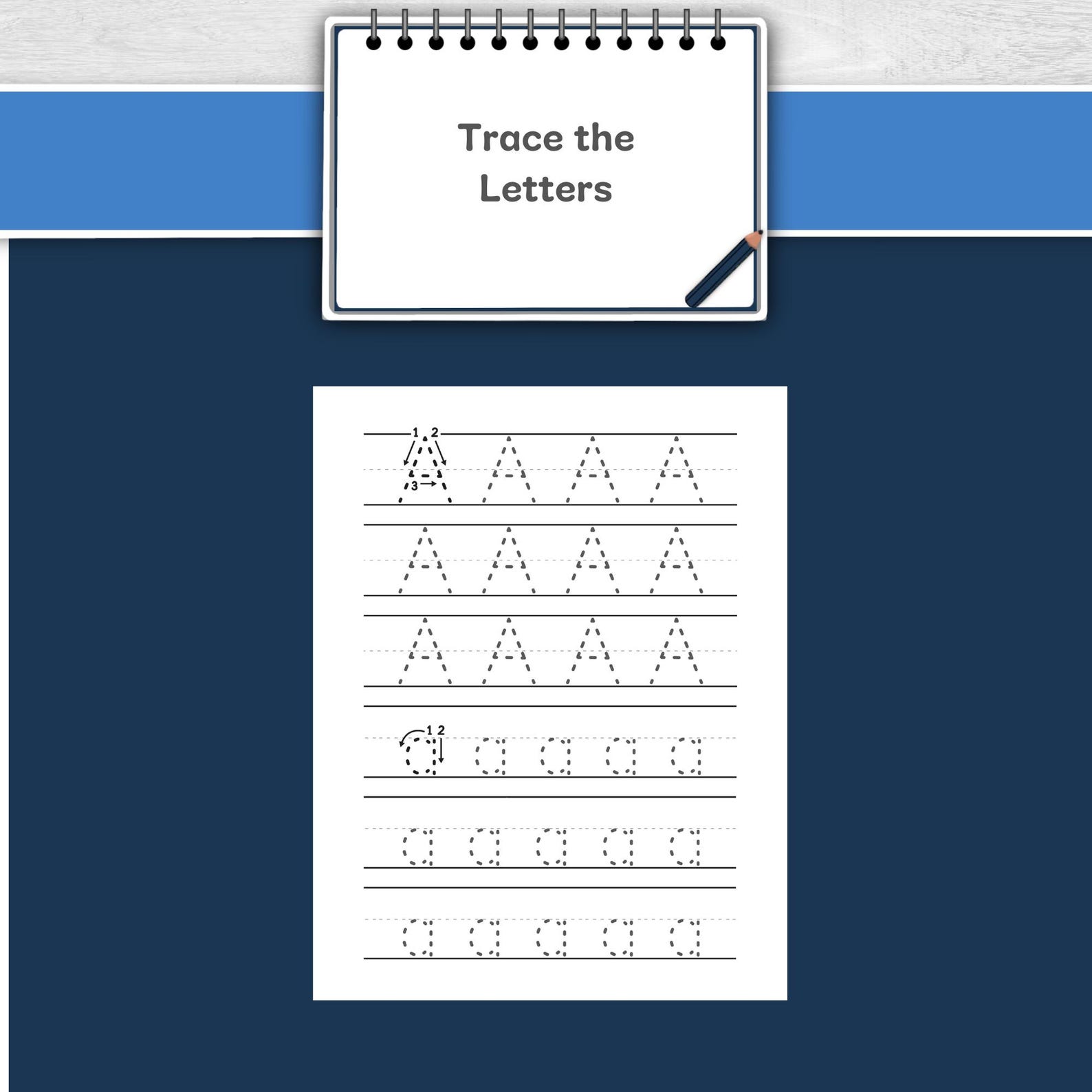 Letter Tracing and Alphabet Handwriting Practice Worksheets: Numbers ...