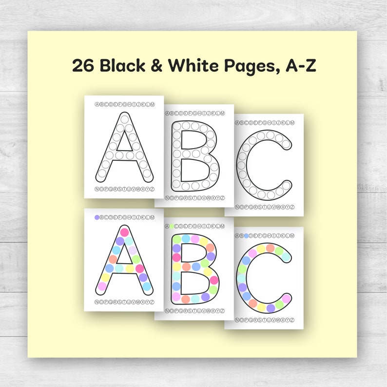 Alphabet Do a Dot Marker Worksheets: ABC Learning Activities for ...