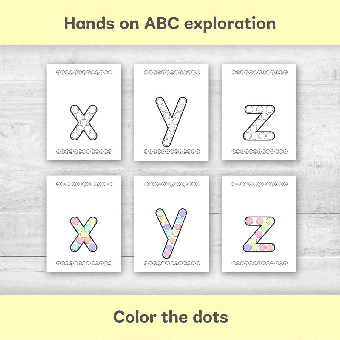 Alphabet (lowercase Abc) Do a Dot Marker Worksheets: Alphabet Learning ...