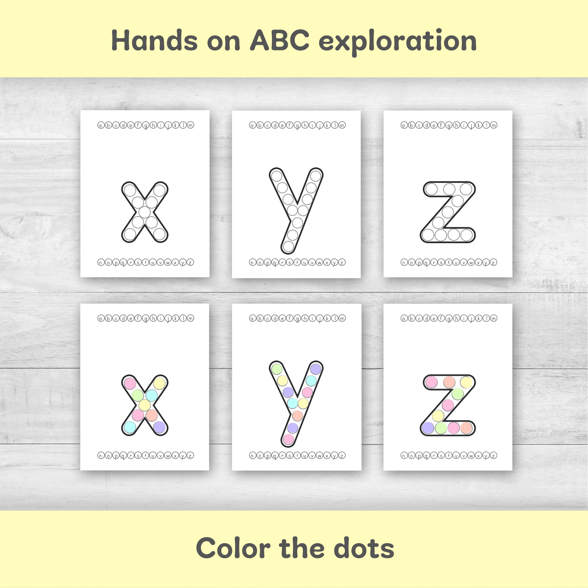 Alphabet (lowercase Abc) Do a Dot Marker Worksheets: Alphabet Learning ...