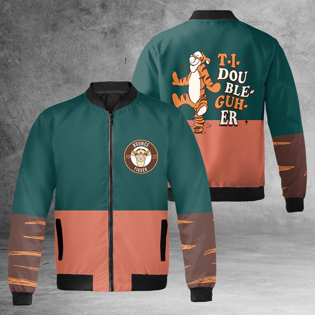 Disney Winnie the Pooh Bounce Tigger 1928 Fleece Bomber Jacket, Ti ...