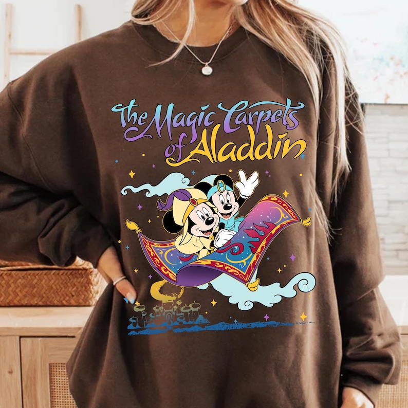 Mickey and Minnie as Jasmine and Aladdin Agrabah Bazaar Shirt, the ...