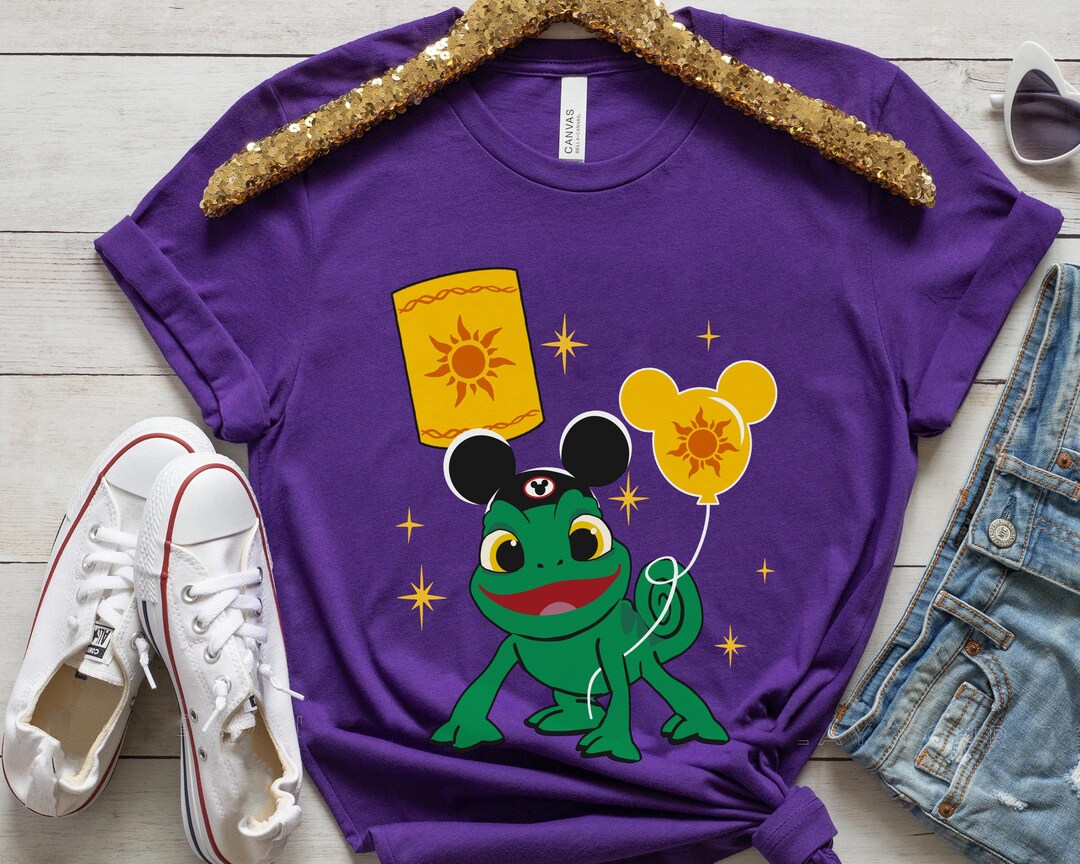 Tangled Pascal Mickey Balloon Sun Lantern Comfort Colors Shirt, Retro ...