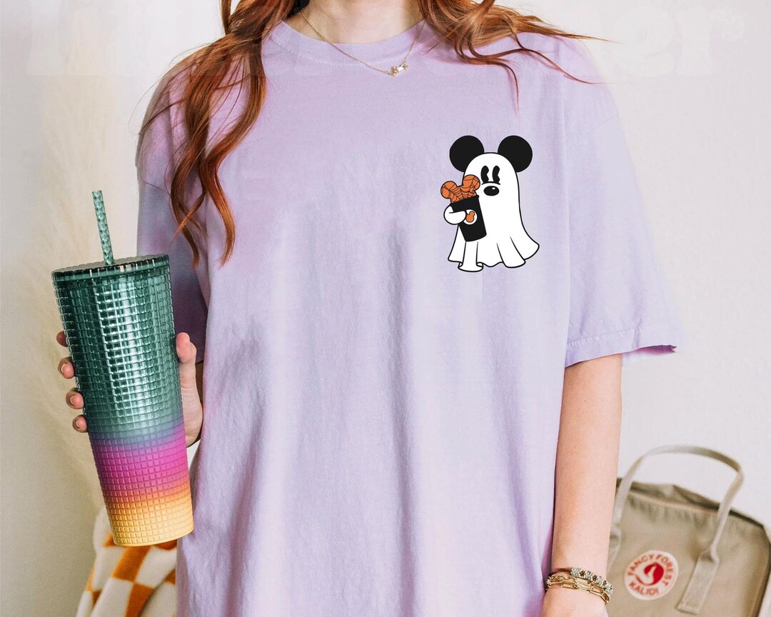 Mickey Mouse Boo Ghost Spooky Coffee Pocket Comfort Colors Shirt, Funny ...