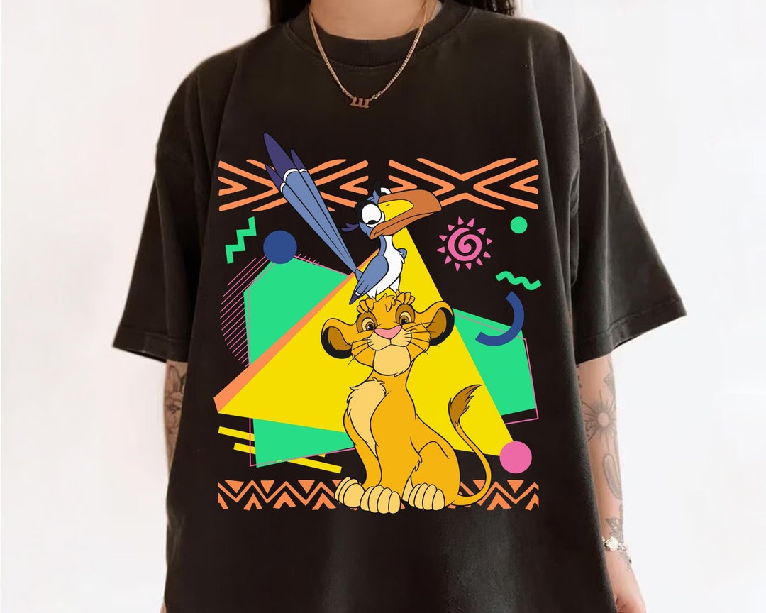 Retro 90s Simba and Zazu Comfort Colors Shirt, the Lion King T-shirt ...