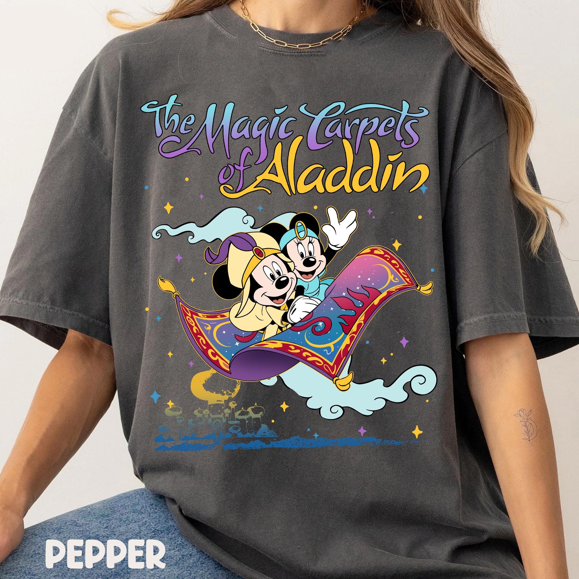 Mickey and Minnie as Jasmine and Aladdin Agrabah Bazaar Shirt, the ...