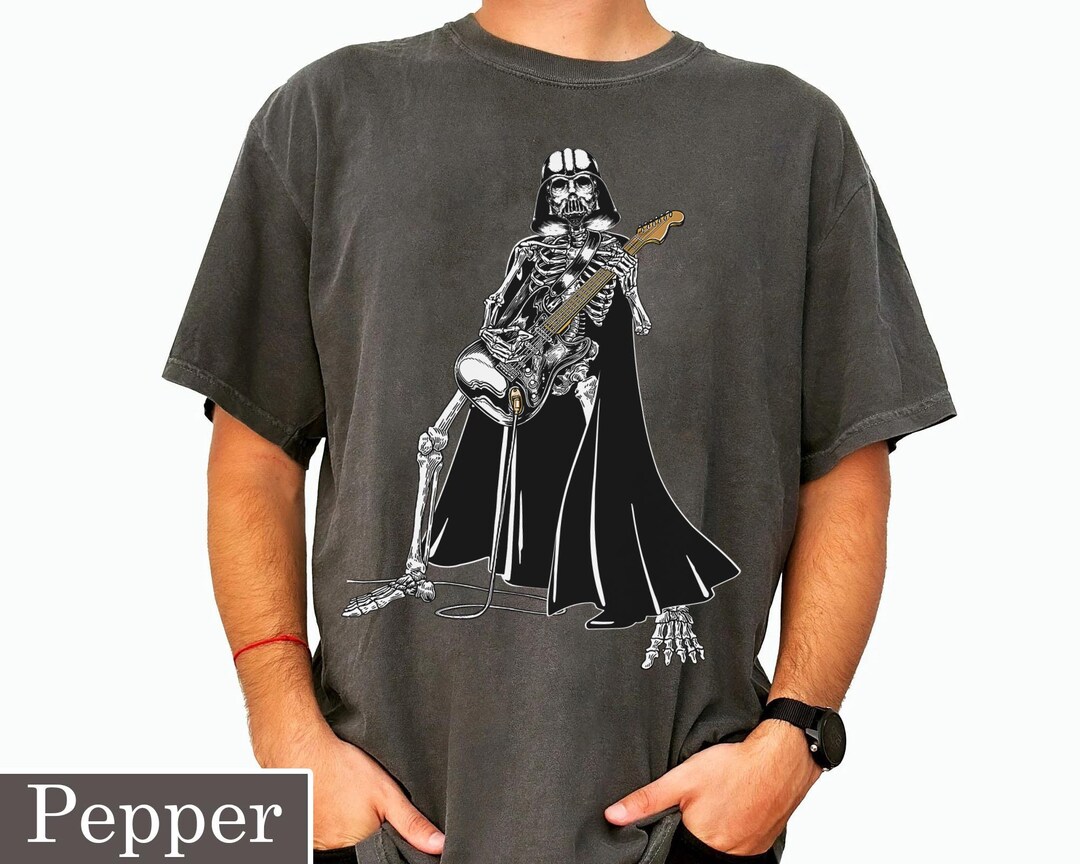 Darth Vader Skeleton Playing Guitar Comfort Colors Shirt, Star Wars ...