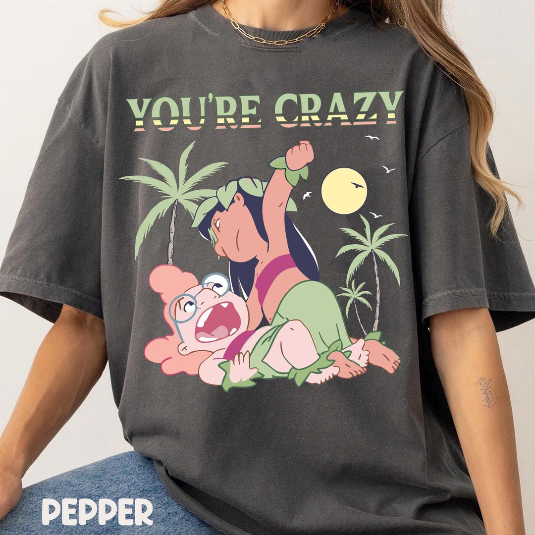 Hawaiian Punch Lilo & Stitch T-shirt, Lilo and Myrtle You're Crazy T ...