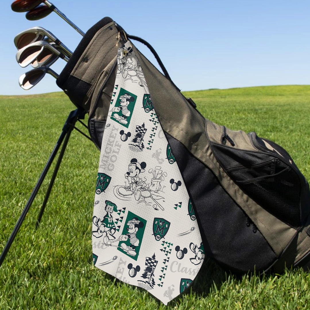 Disney Golf Towel for Golf Lovers, Mickey Mouse Donald Goofy Pluto Golf ...