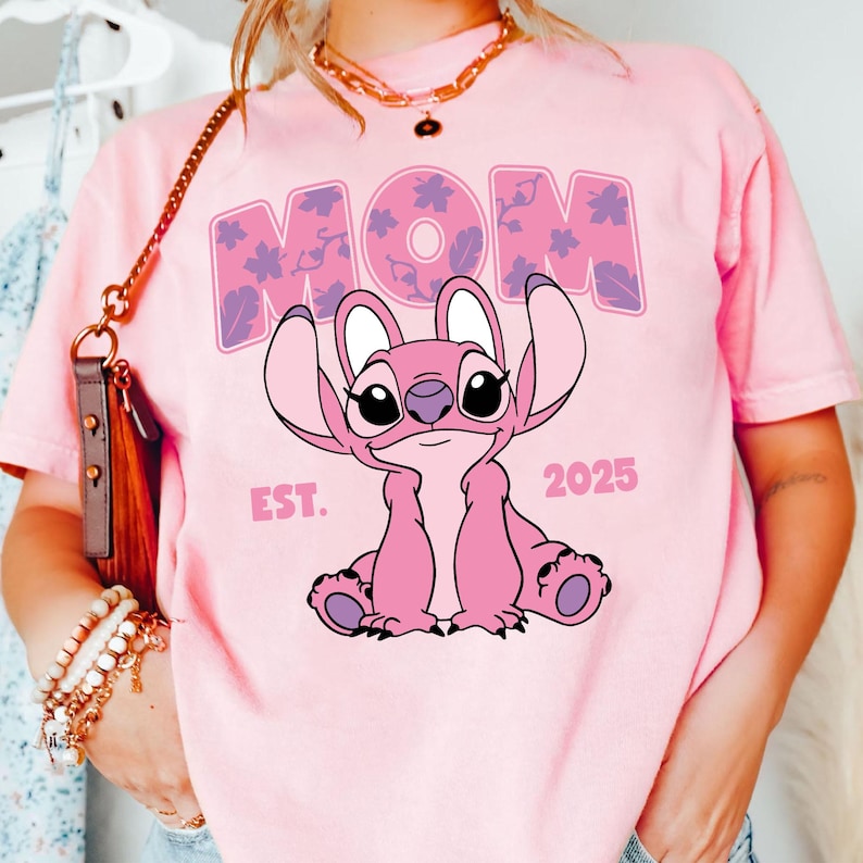 Custom Est Stitch and Angel Mom Dad Matching Shirt, Lilo & Stich Couple ...
