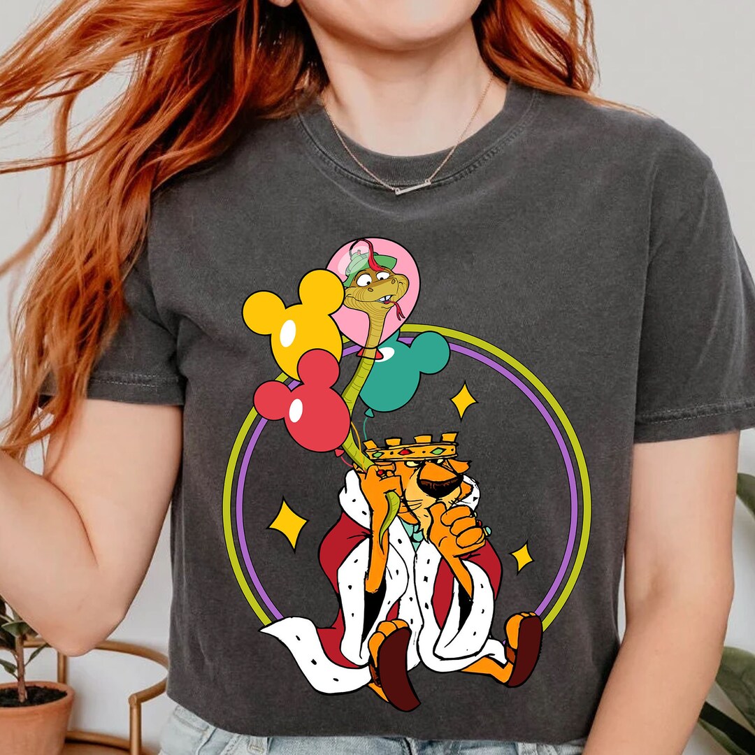 Retro Prince John and Sir Hiss Mickey Balloon Comfort Colors Shirt ...