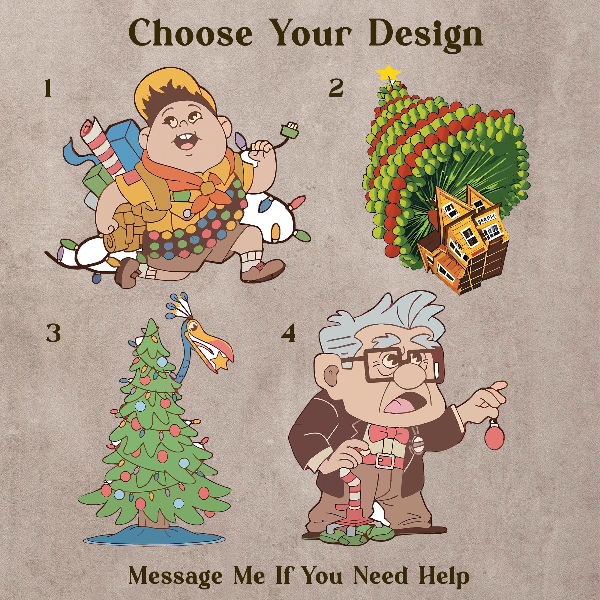 Pixar Disney up Movie Characters Holiday Acrylic Ornament, Carl Russell ...