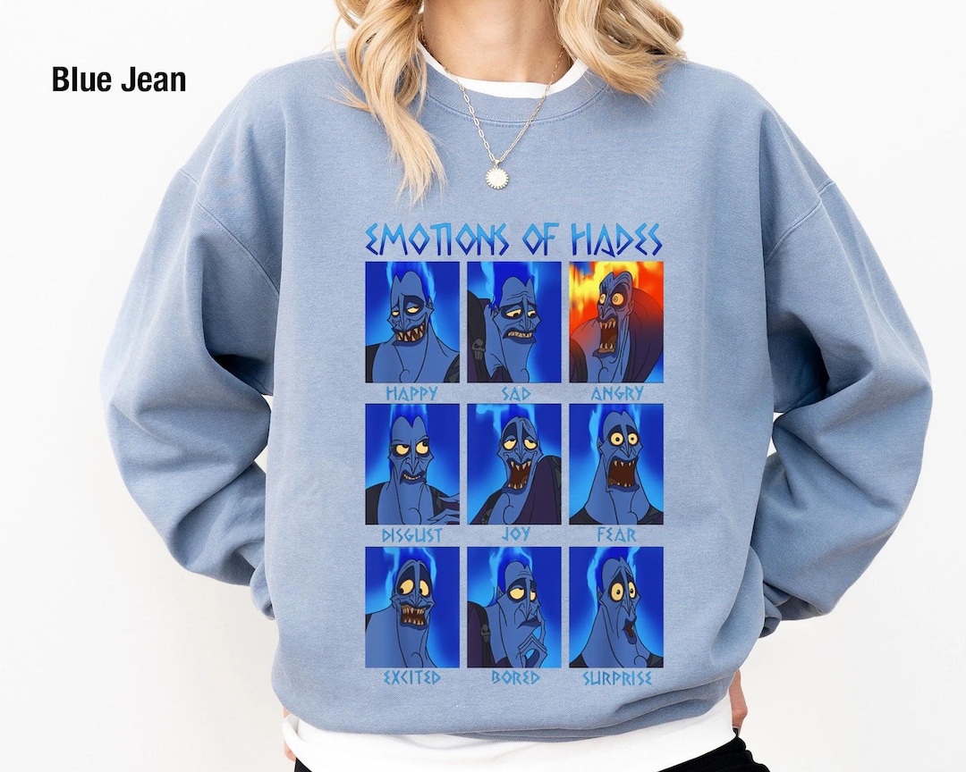 Funny Hades Emotions Comfort Colors Shirt, Disney Hercules Villains T ...