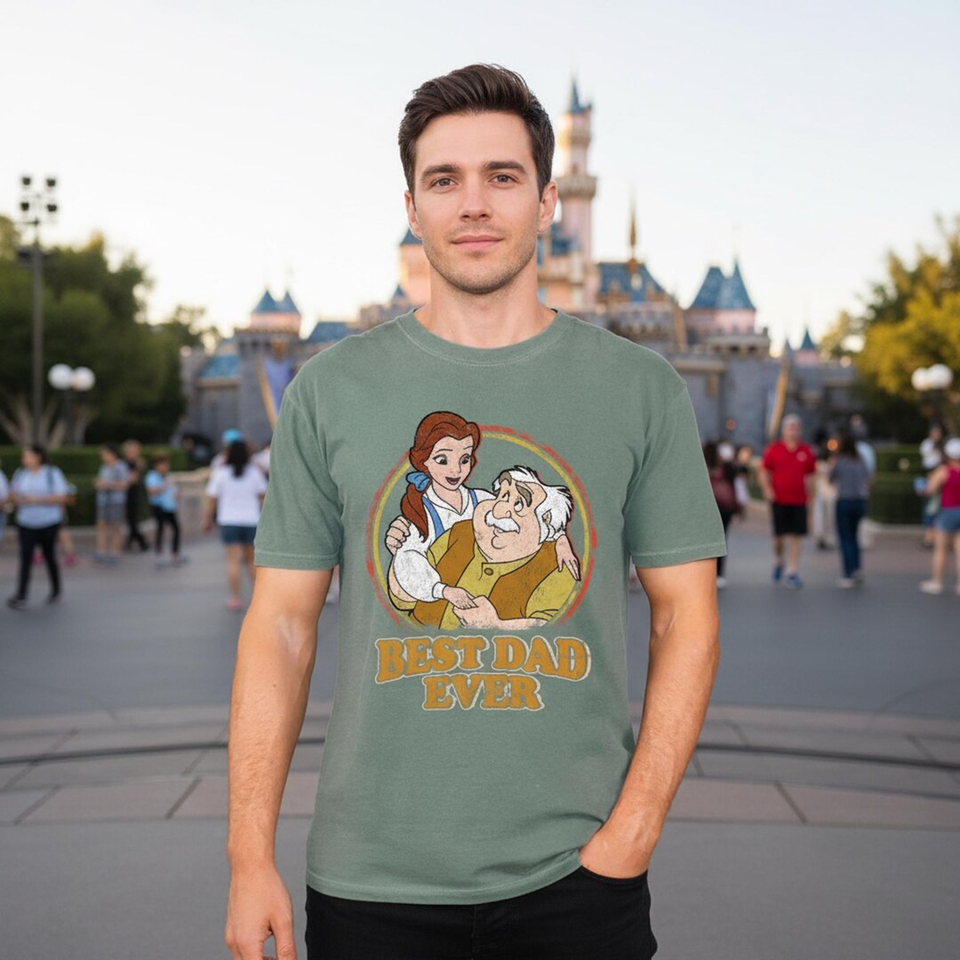 Maurice and Belle Princess Best Dad Ever Comfort Colors Shirt, Beauty ...