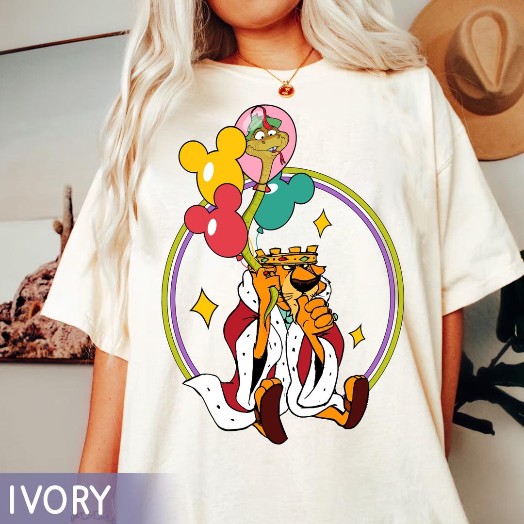 Retro Prince John and Sir Hiss Mickey Balloon Comfort Colors Shirt ...