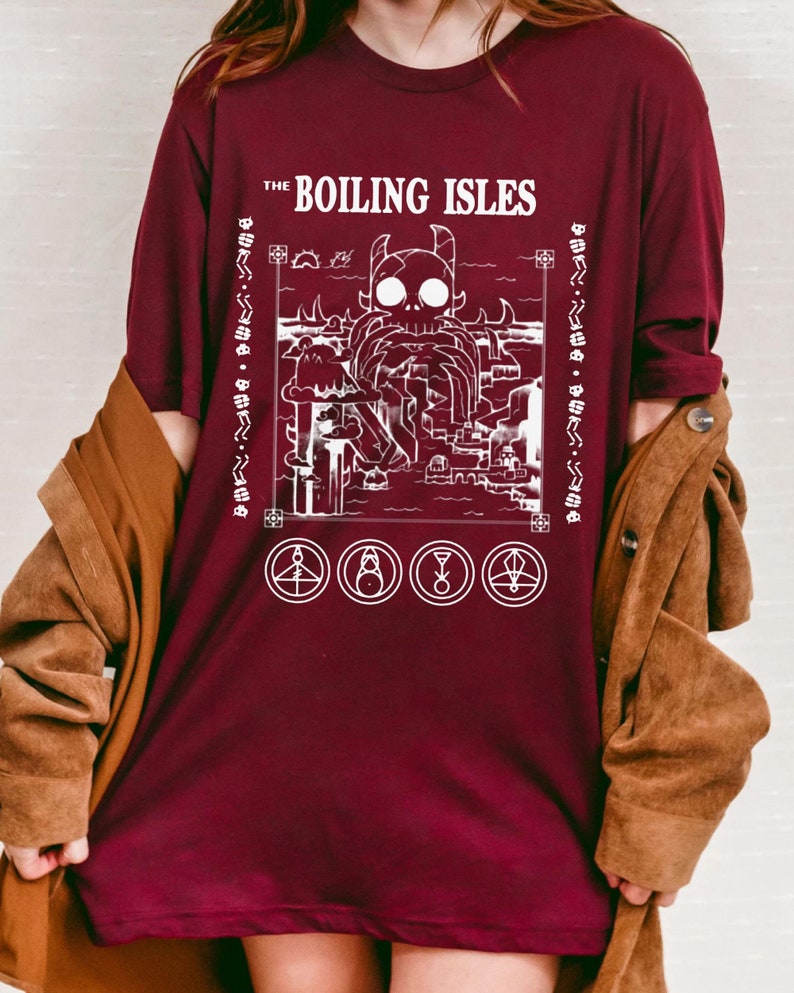 The Owl House King Boiling Isles Map Shirt Vintage Disney - Etsy