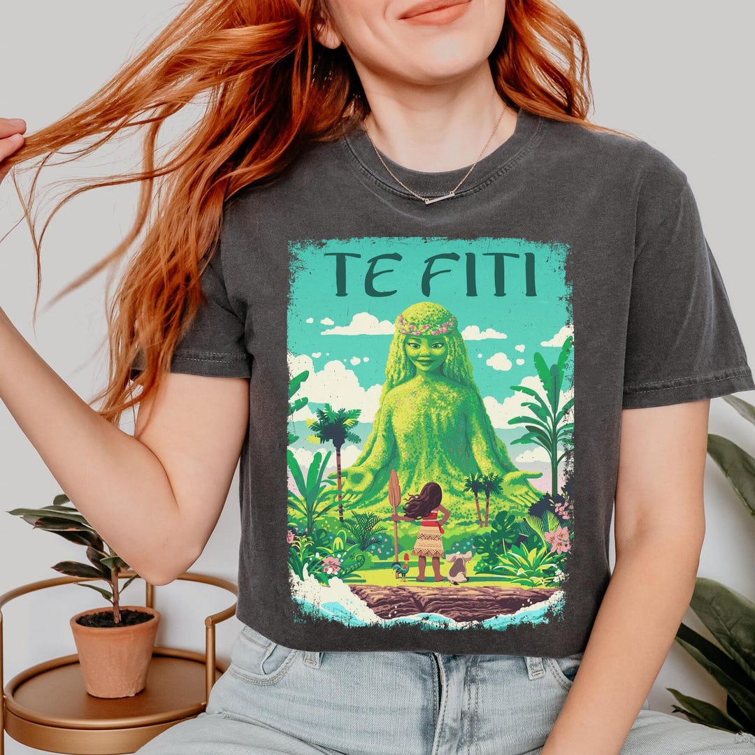 Vintage Moana Te Fiti Fairy Garden Comfort Colors Shirt, Queen of Plant ...
