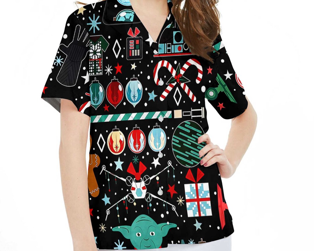 Darth Vader Yoda Jedi Sith Christmas Hawaiian Shirt,disney Star Wars ...