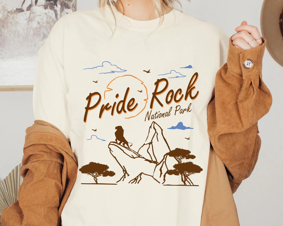 Vintage 80s Lion King Pride Rock National Park Distressed Comfort ...