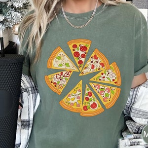 Retro in My Pizza Era Pizza Comfort Colors Shirt, Funny Pizza Lover T ...
