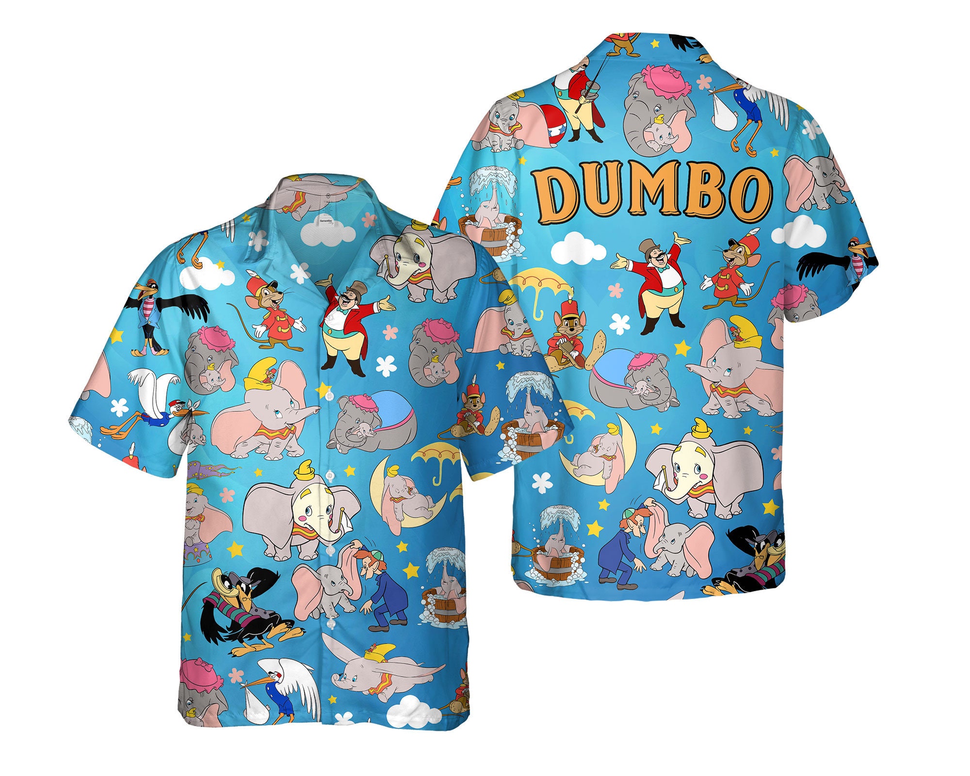 Dumbo the Flying Elephant Hawaiian Shirt, the Crows Timothy Q Mouse Mrs ...