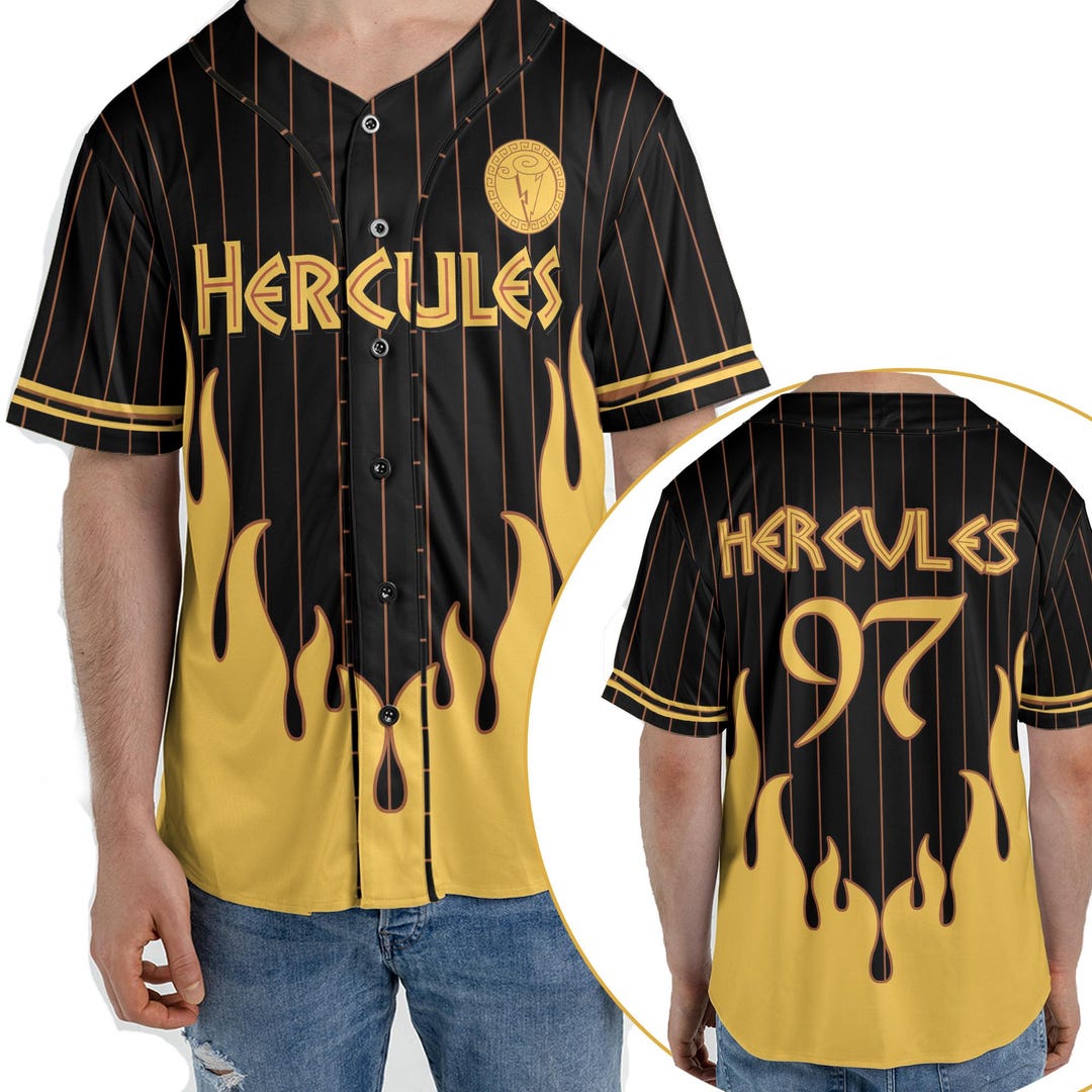 Disney Hercules Zero to Hero 2 Sided Baseball Jersey Shirt, Baseball ...