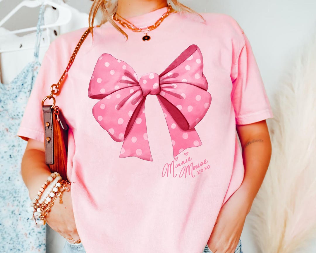 Minnie Mouse Coquette Bow Happy Valentine's Day 2025 Shirt, Cute Disney ...