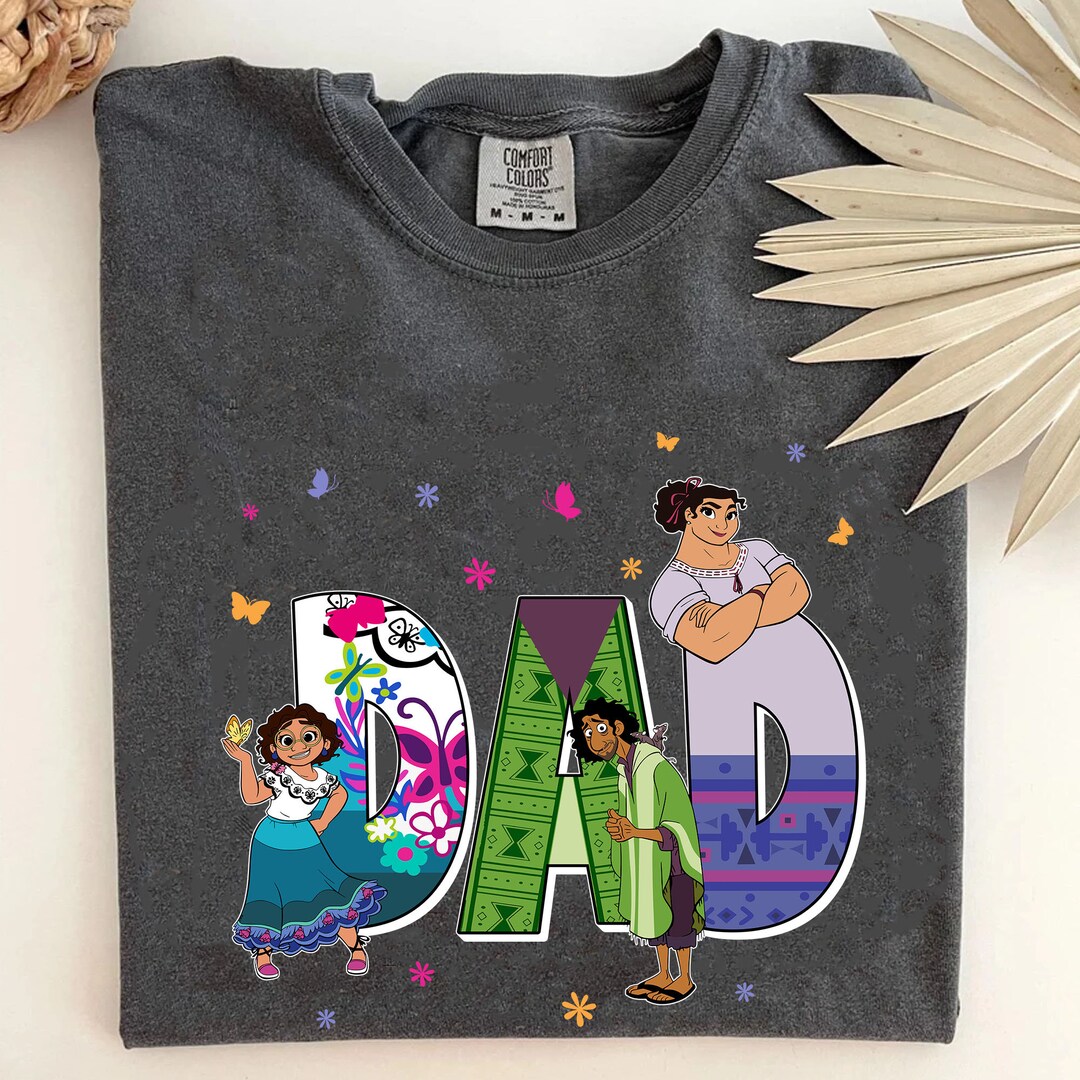 Custom Name Dad Comfort Colors Shirt With Encanto Themed, Bruno Antonio ...