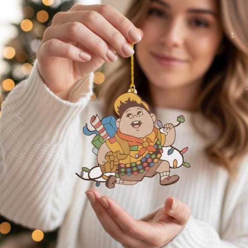 Pixar Disney up Movie Characters Holiday Acrylic Ornament, Carl Russell ...