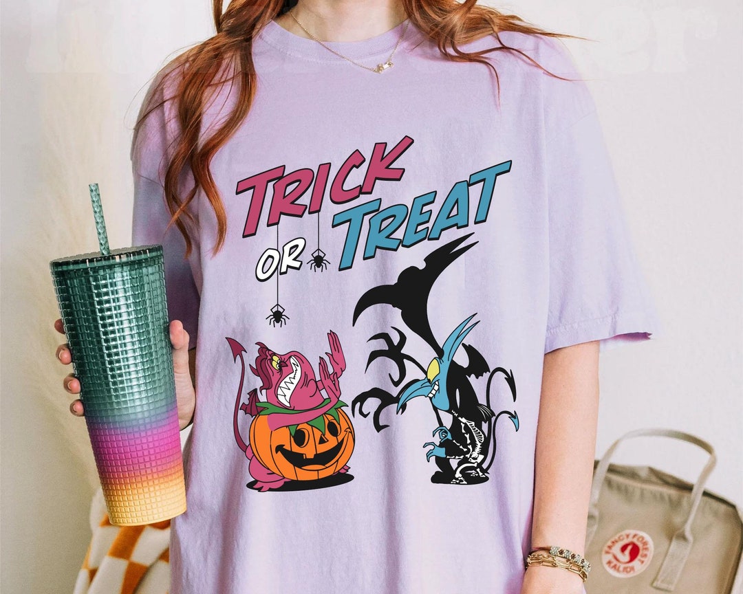 Pain Skeleton Panic Pumpkin Trick or Treat Comic Comfort Colors Shirt ...